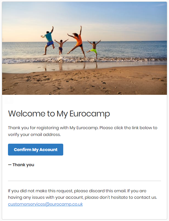 How do I sign up to create my personal My Eurocamp account? – Eurocamp